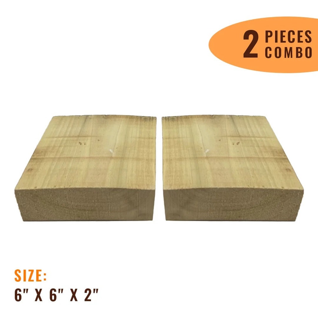 Pack of 2, Yellow Poplar Wood Bowl Blanks Bowl Turning Wood Blanks 6 X ...