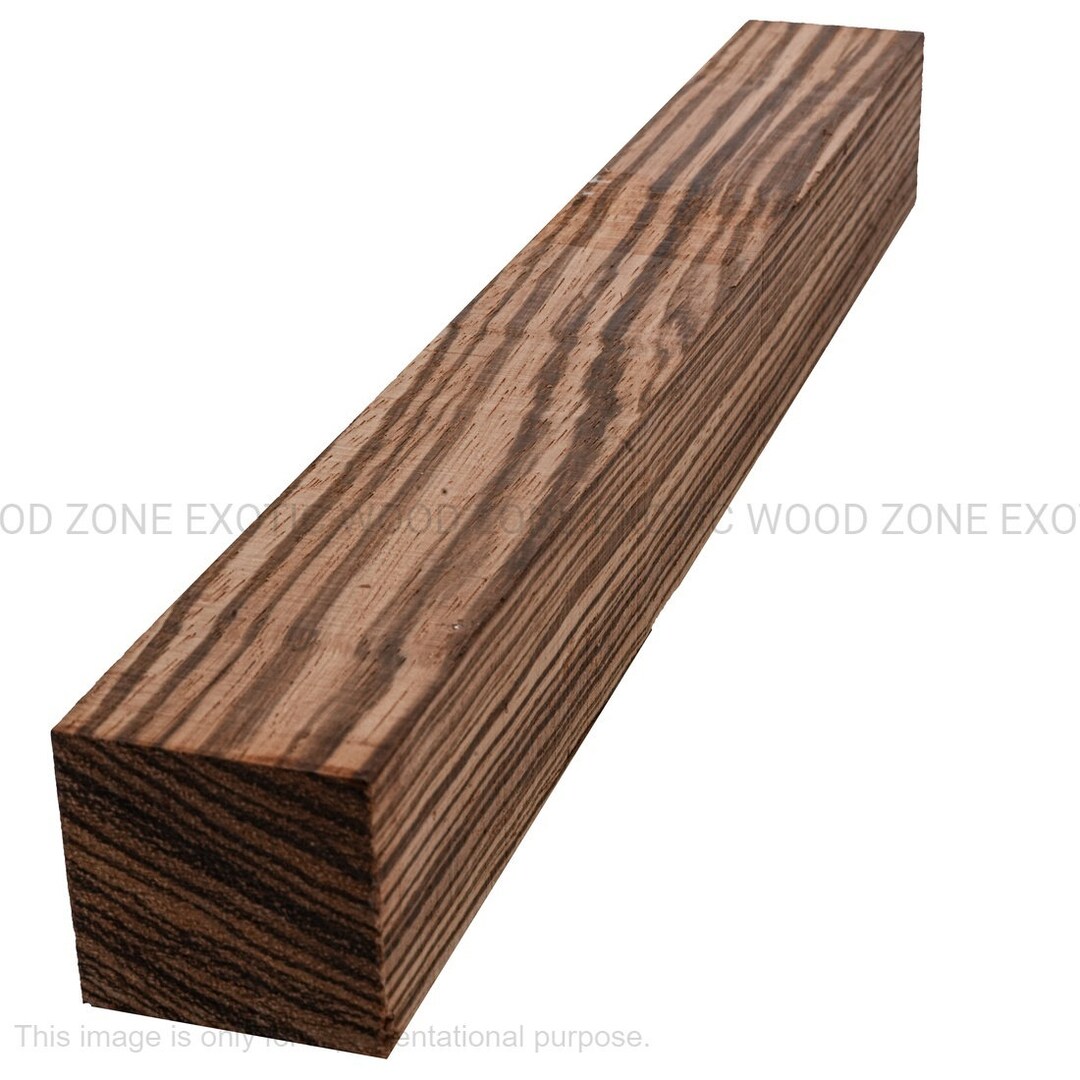 Zebrawood Turning Wood Blank-(1-1/2"x1-1/2")pick Your Size for Custom ...