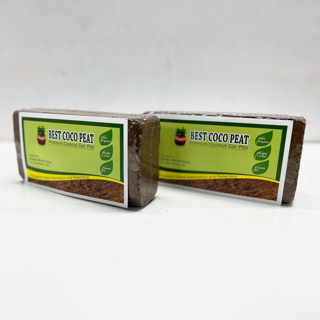 Best Coco Peat - 2 Pack Premium Coconut Coir Pith Bricks | 1.4 Coco ...