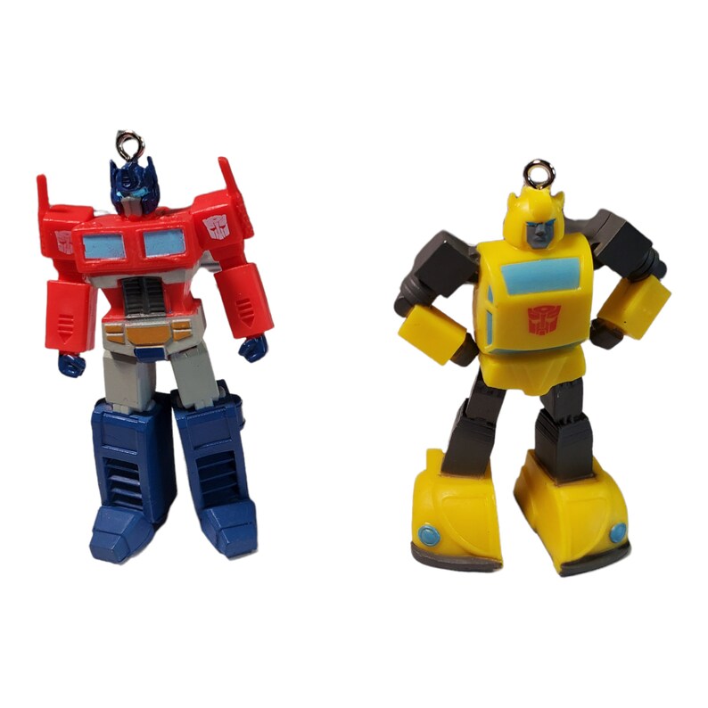 Retro 80s Kids Transformer Earrings Optimus Prime Bumblebee - Etsy