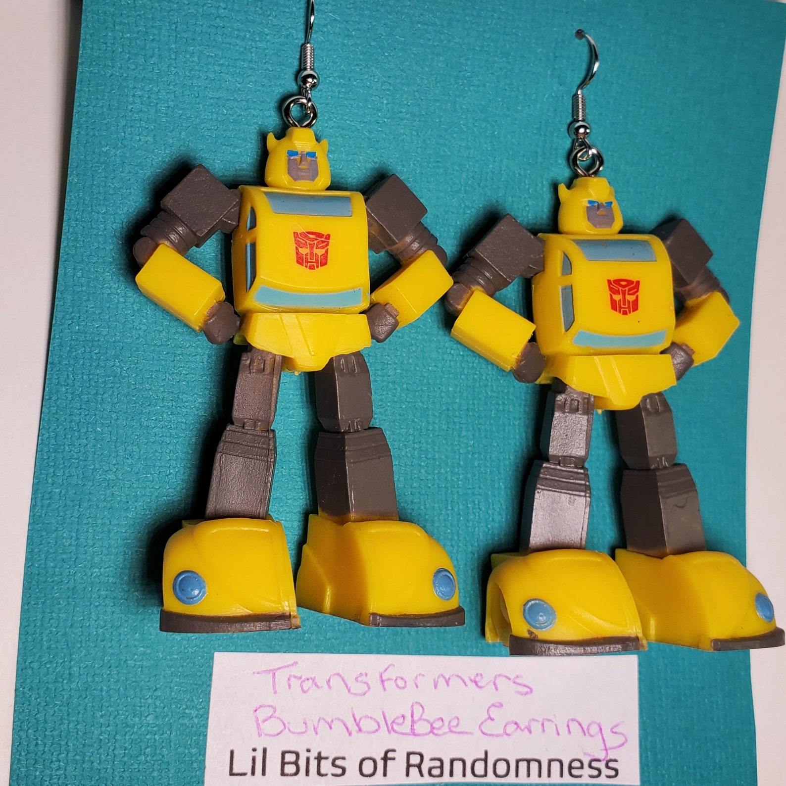 Retro 80s Kids Transformer Earrings Optimus Prime Bumblebee - Etsy