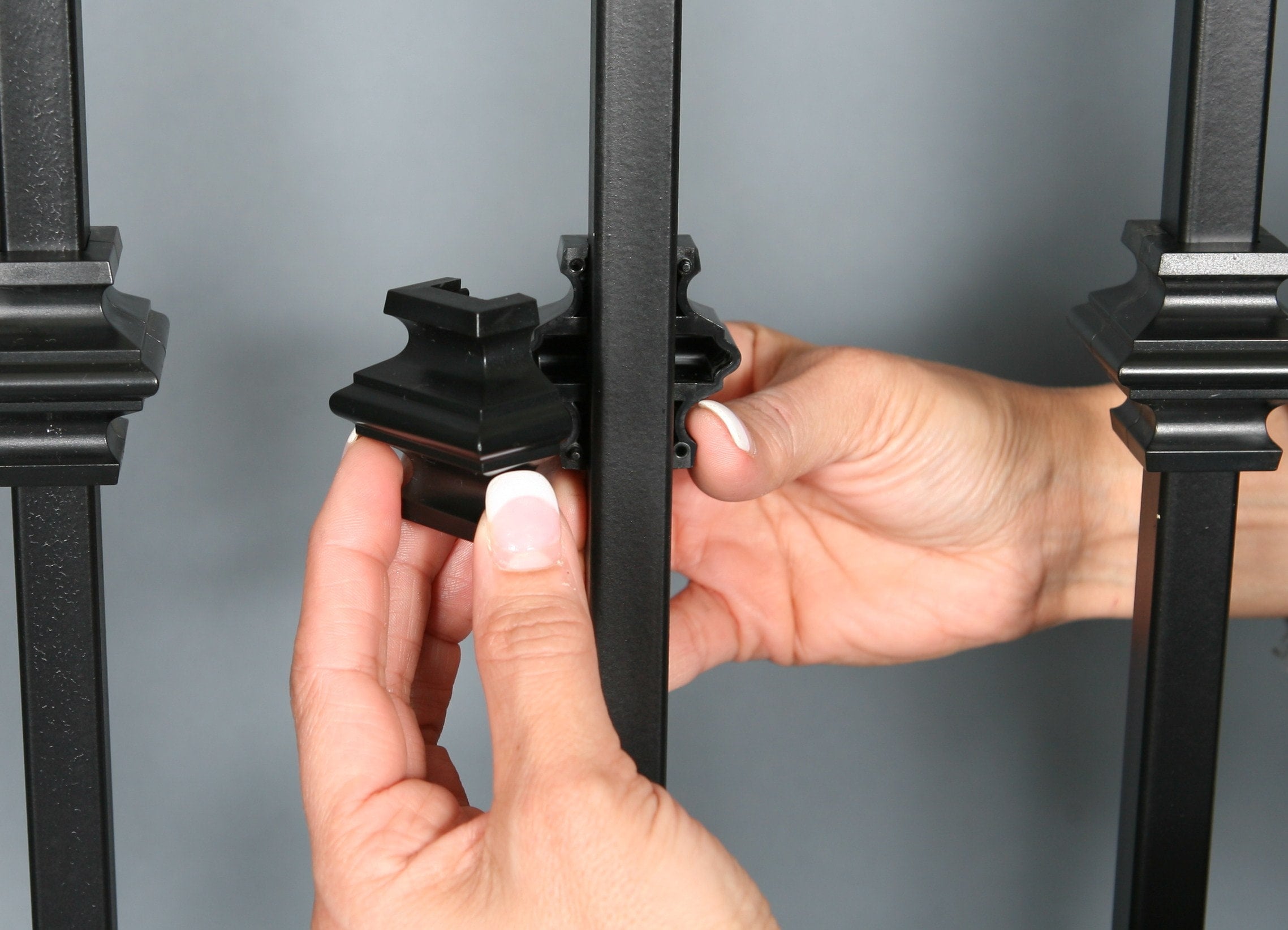 12 Pack 5/8" Split Knuckle Wrought Iron Fence Picket Decorative Knuckle ...