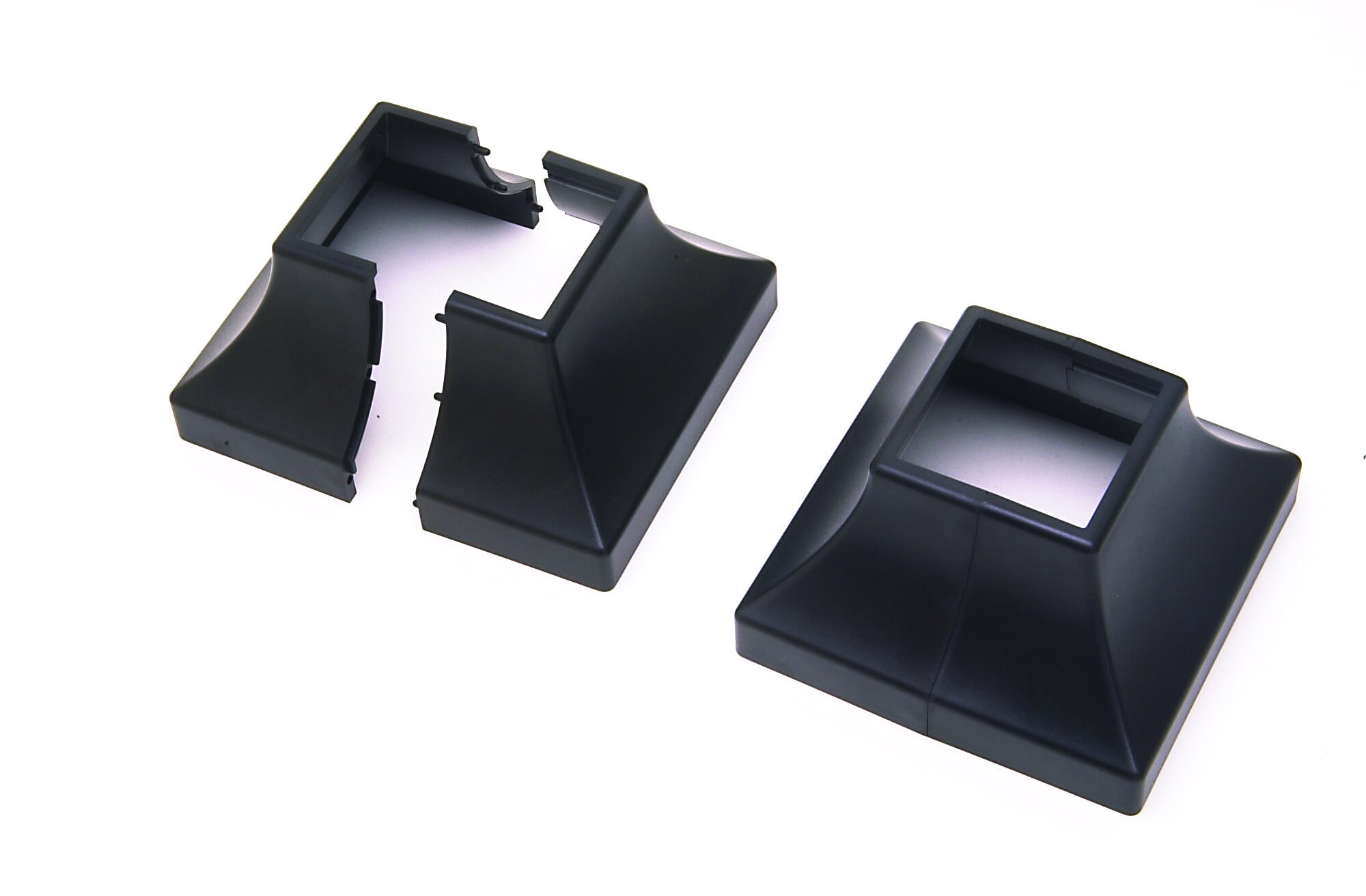 1.5" Square Post or 2" Square Post Cover Shoe With 4-1/2" Square Base ...