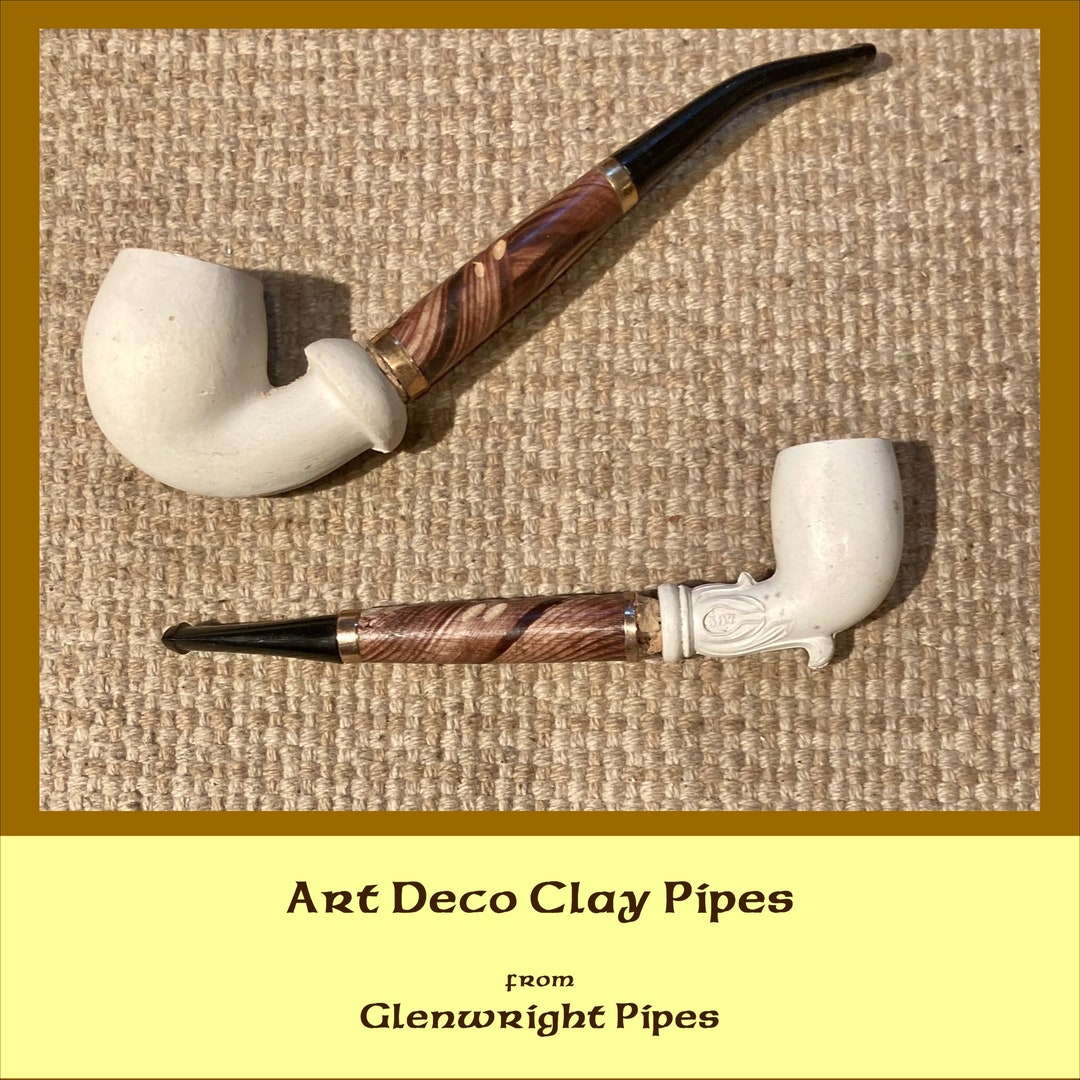 Art Nouveau/art Deco Clay Pipes - Etsy