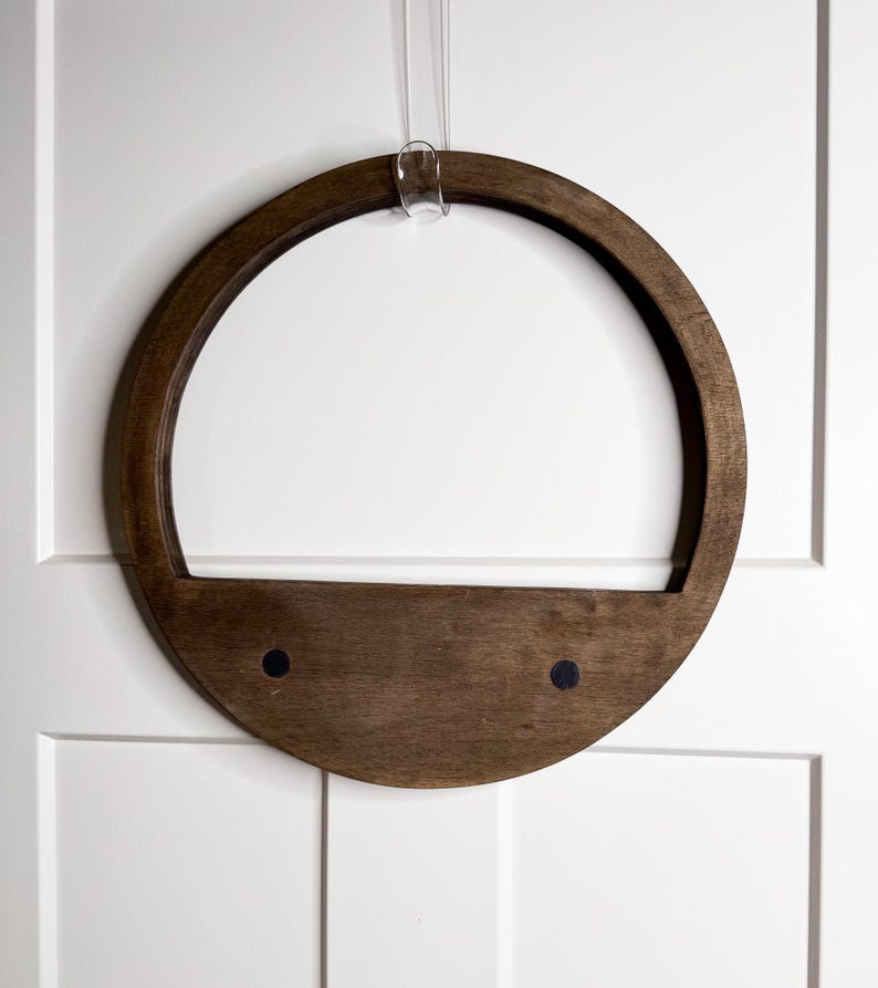 Wood Door Hanger Base 16" Round Wreath for Interchangeable Holiday ...