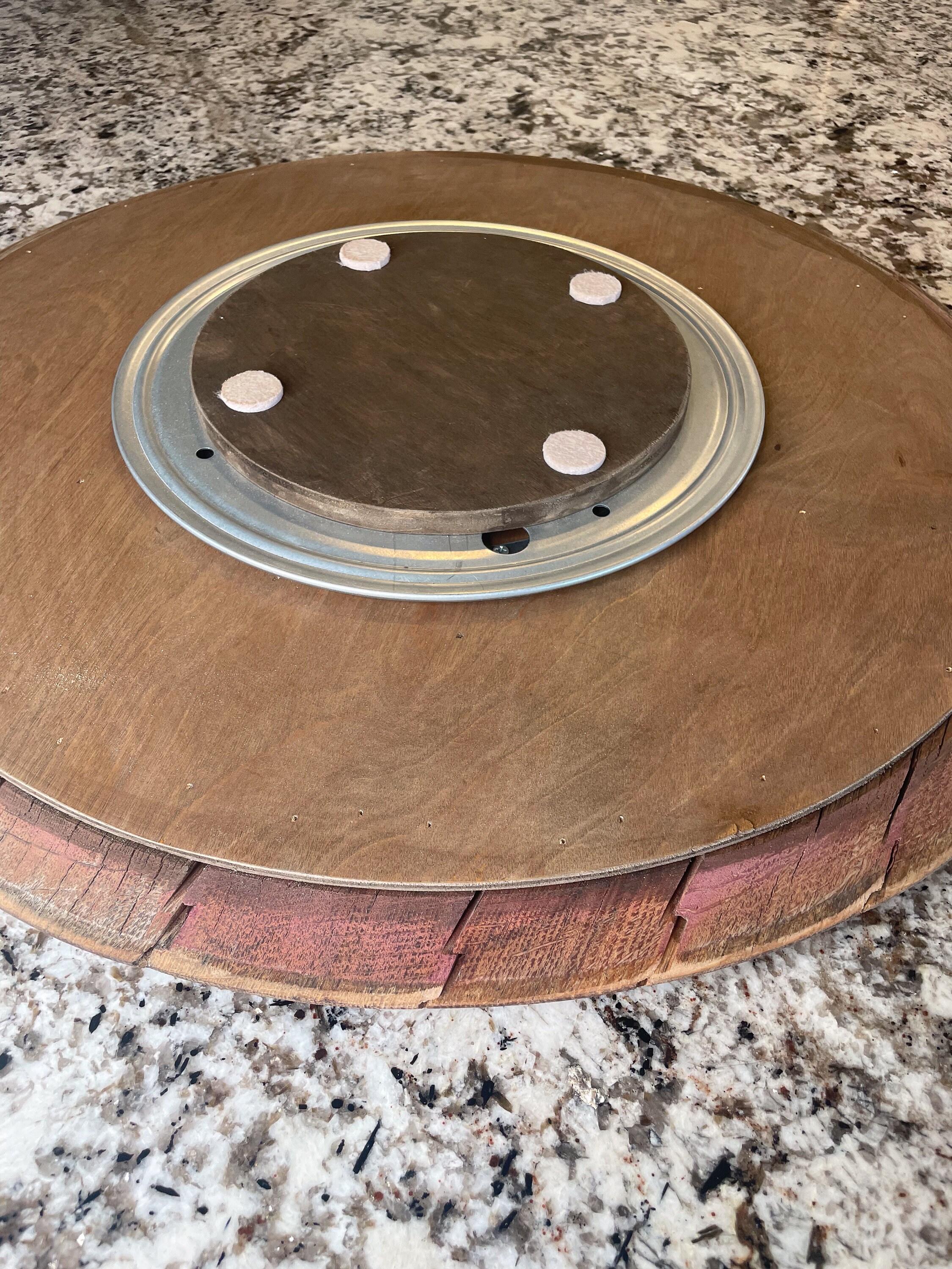 Lazy Susan, Wine Barrel Top Lazy Susan. - Etsy