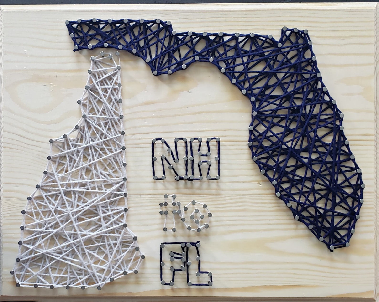 States Overlapping String Art Moved Home Sign Board Decor - Etsy
