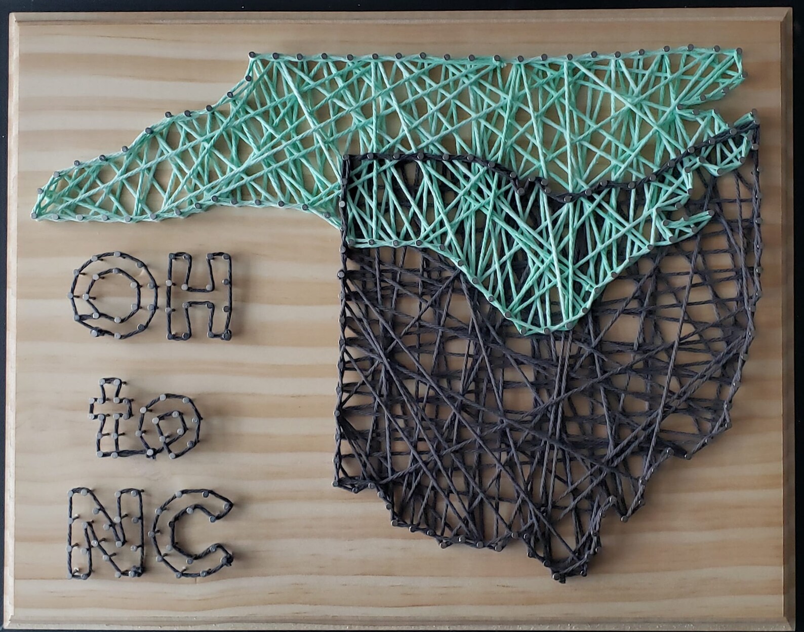 States Overlapping String Art Moved Home Sign Board Decor - Etsy