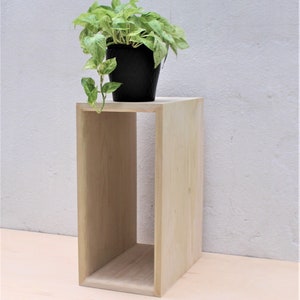 Large Modular Box Hardwood Shelves, Platform Display Shelf, Stackable ...