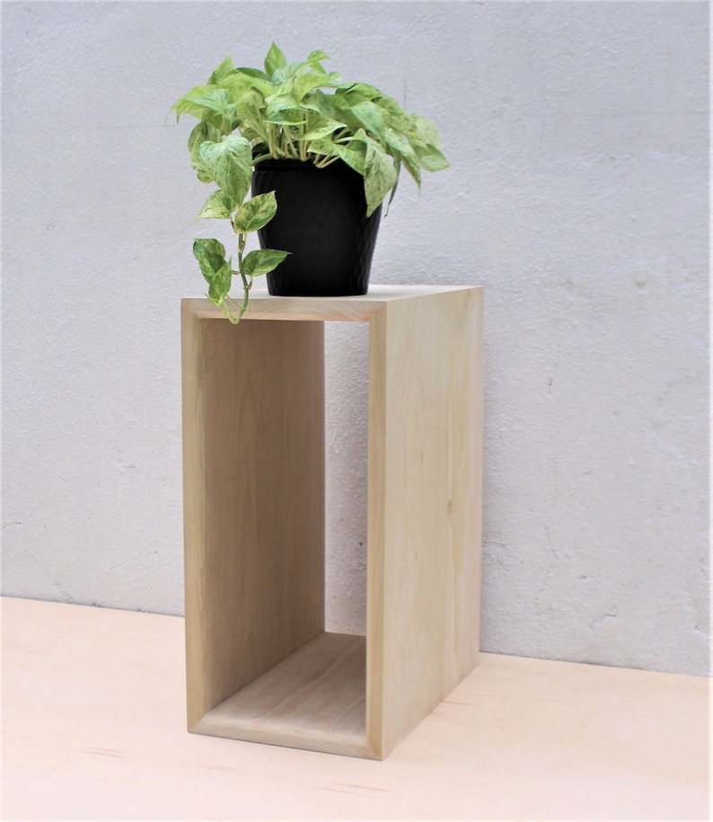 Large Modular Box Hardwood Shelves, Platform Display Shelf, Stackable ...