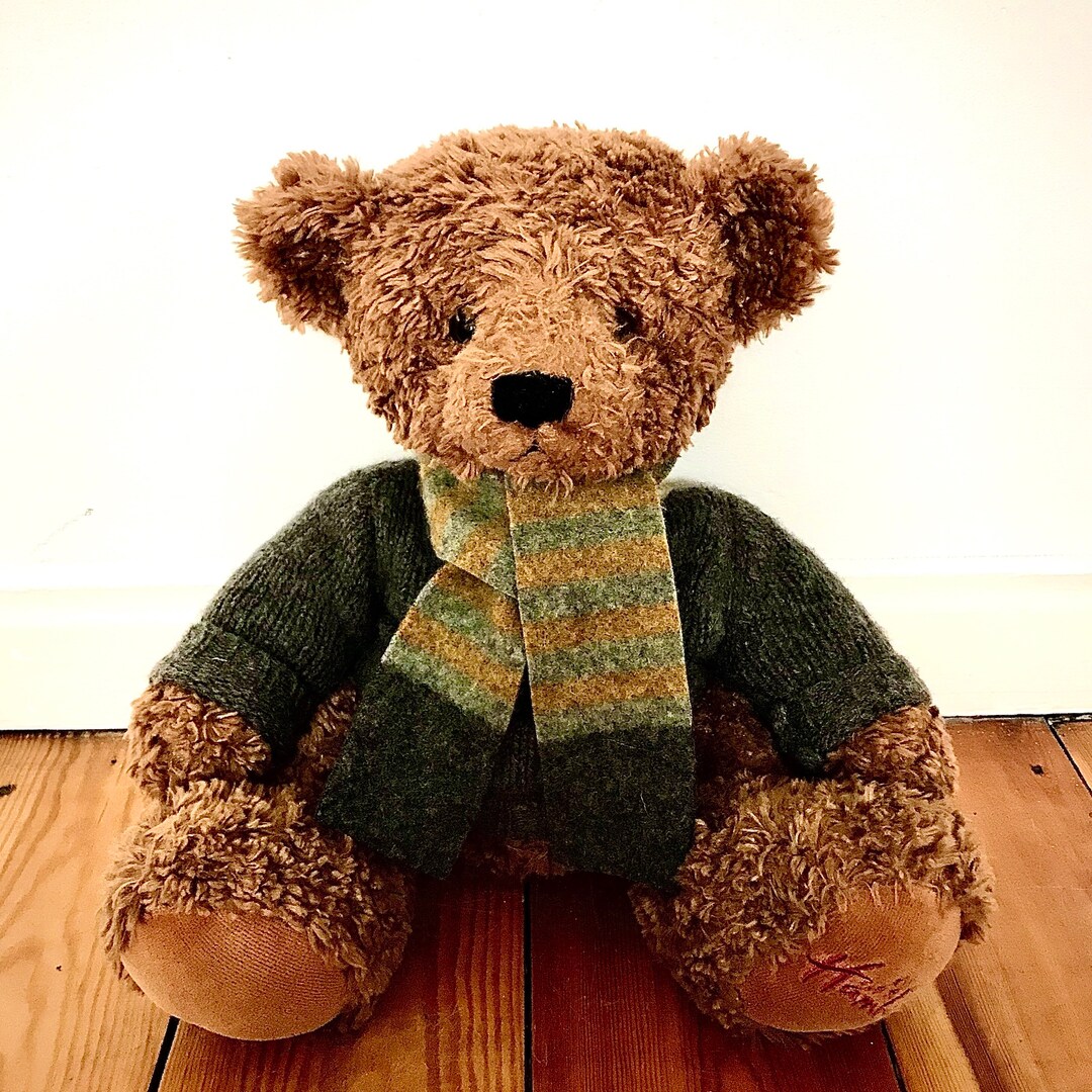 Merino Lambswool Teddy Bear Scarf - Etsy UK