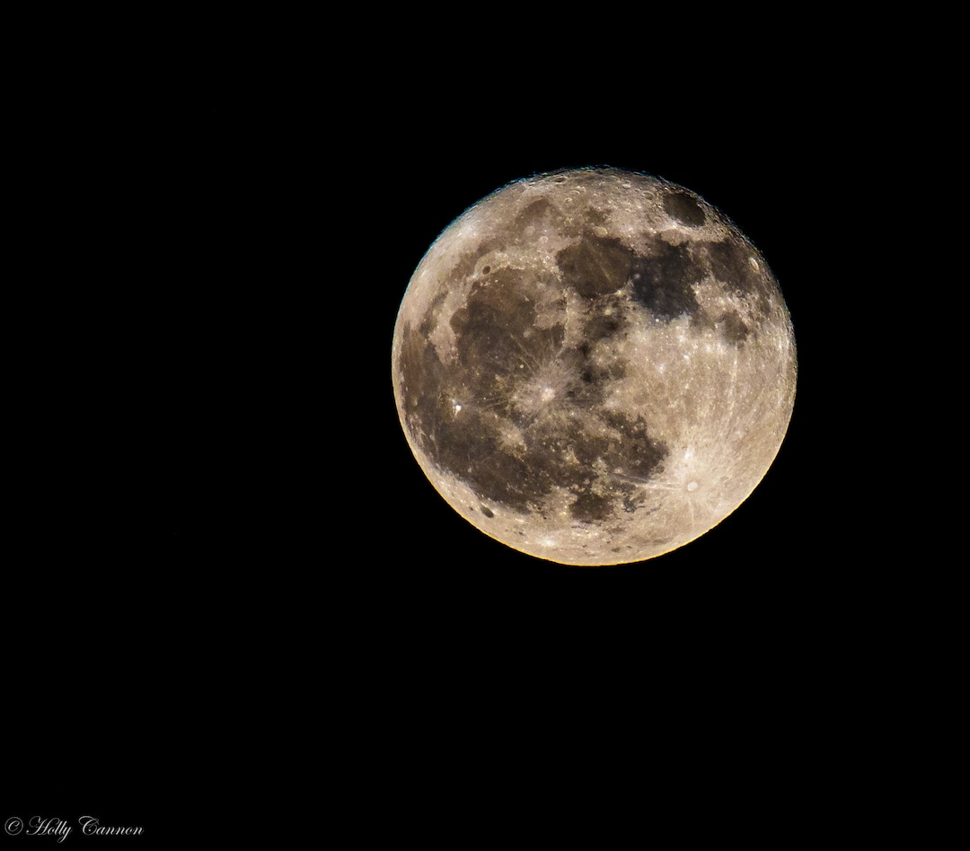 Full Moon Photo Print Canvas Print Metal Print Astrophotography Night ...