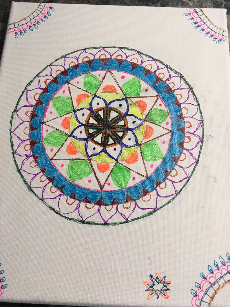 Mandala Canvas - Etsy