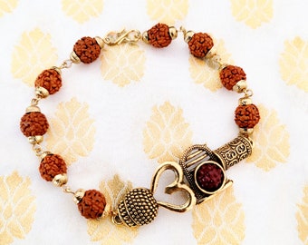 Simple Rudraksh Rakhi - Etsy
