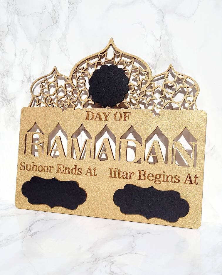 Ramadan Fasting Tracker Iftar Time Suhoor Time Ramadan - Etsy UK