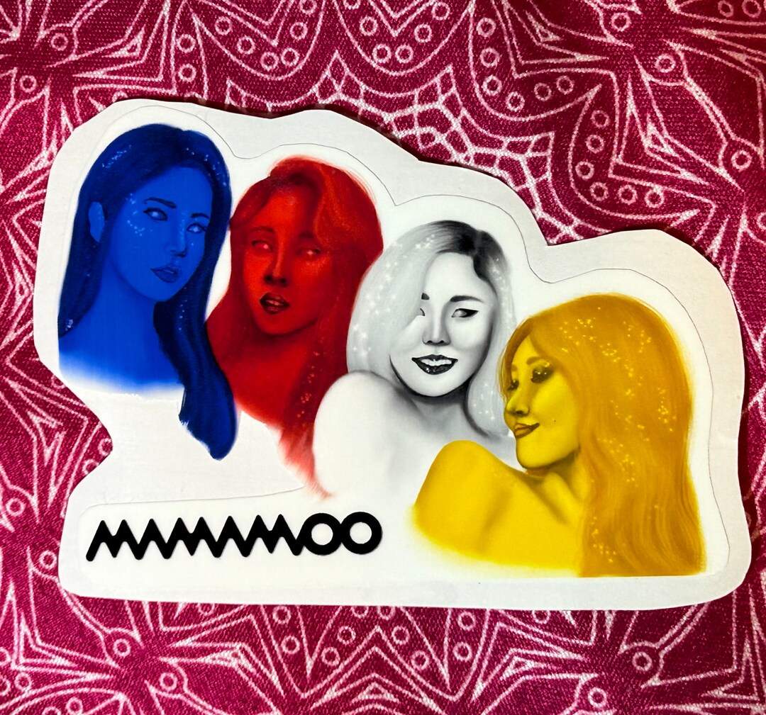 Mamamoo Vinyl Sticker Kpop Waterproof Stickers Mamamoo Solar Moonbyul ...
