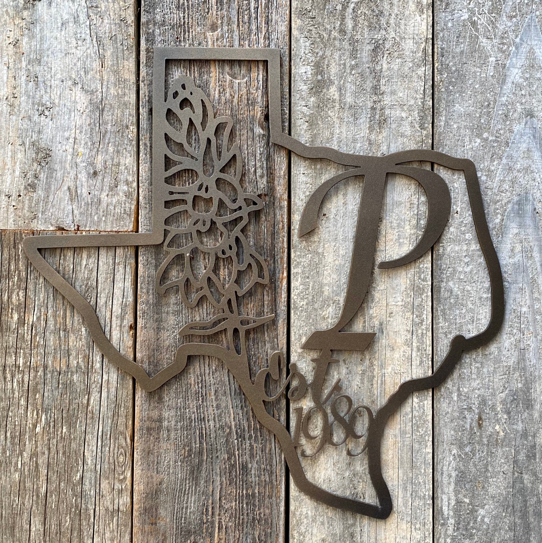 Texas Blue Bonnet Metal Sign Customizable Free Shipping - Etsy