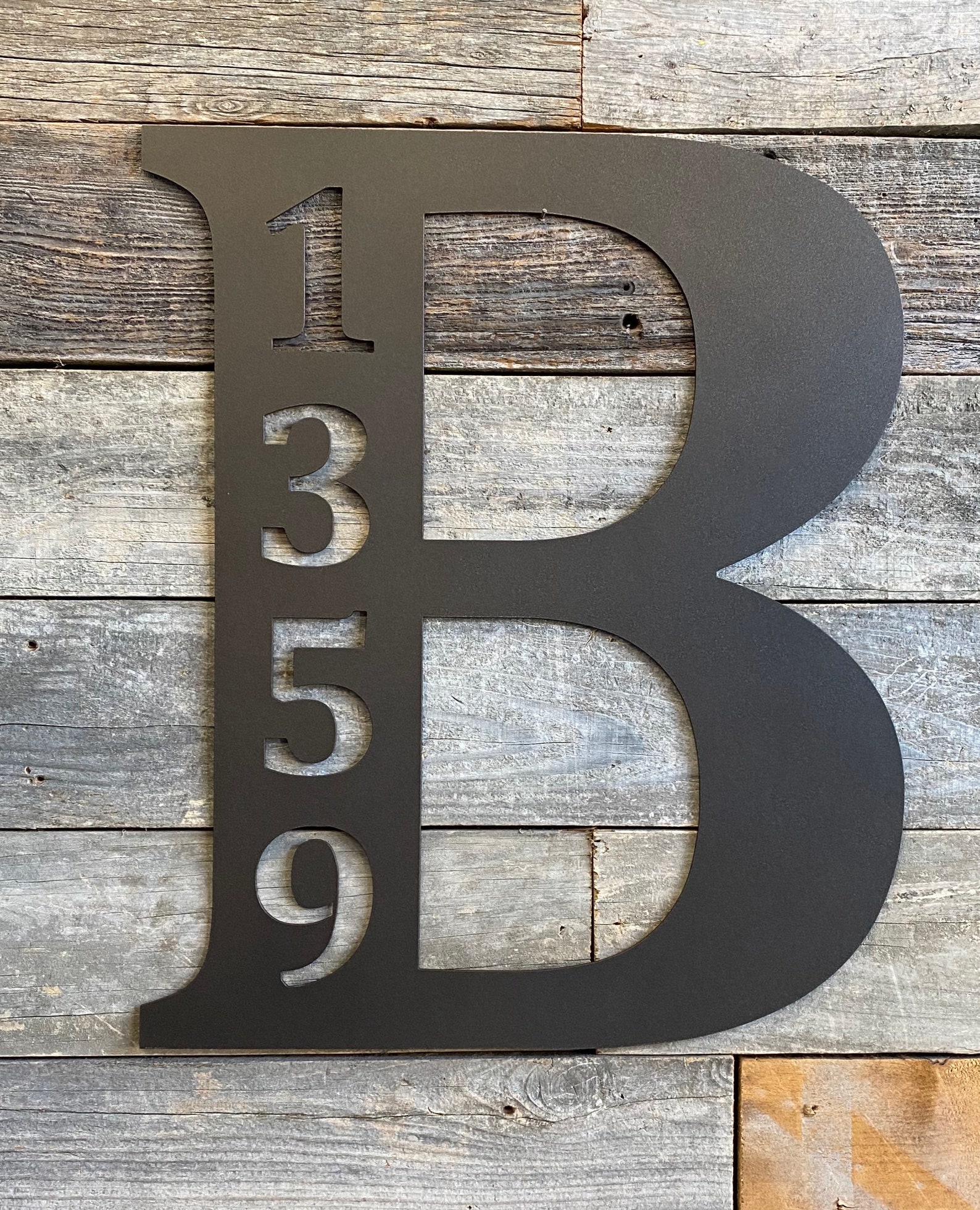 Monogram Address Sign LOWEST PRICE Free Shipping Metal | Etsy