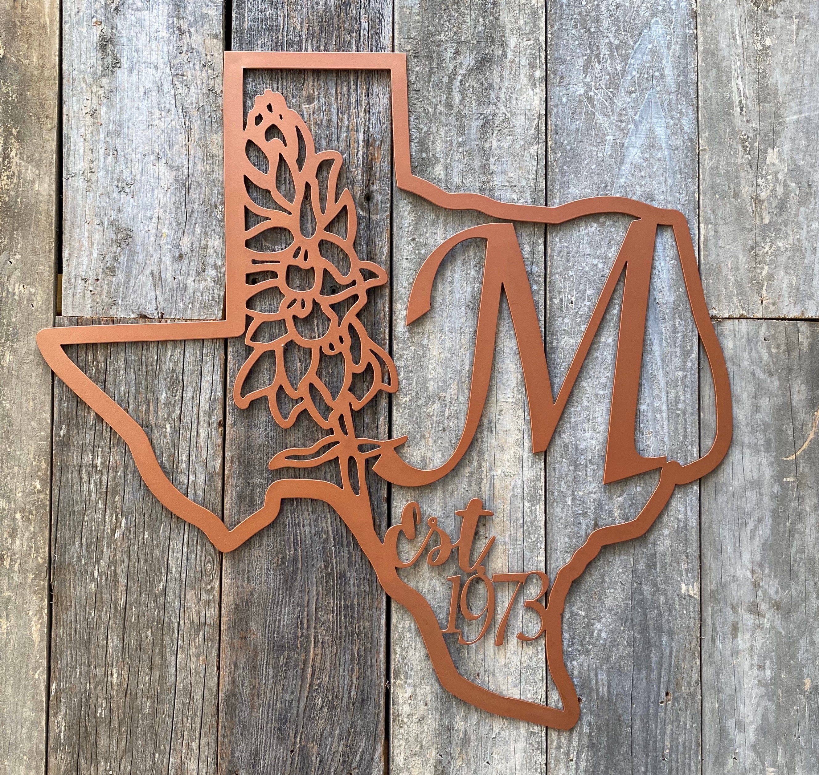 Texas Blue Bonnet Metal Sign Customizable Free Shipping - Etsy