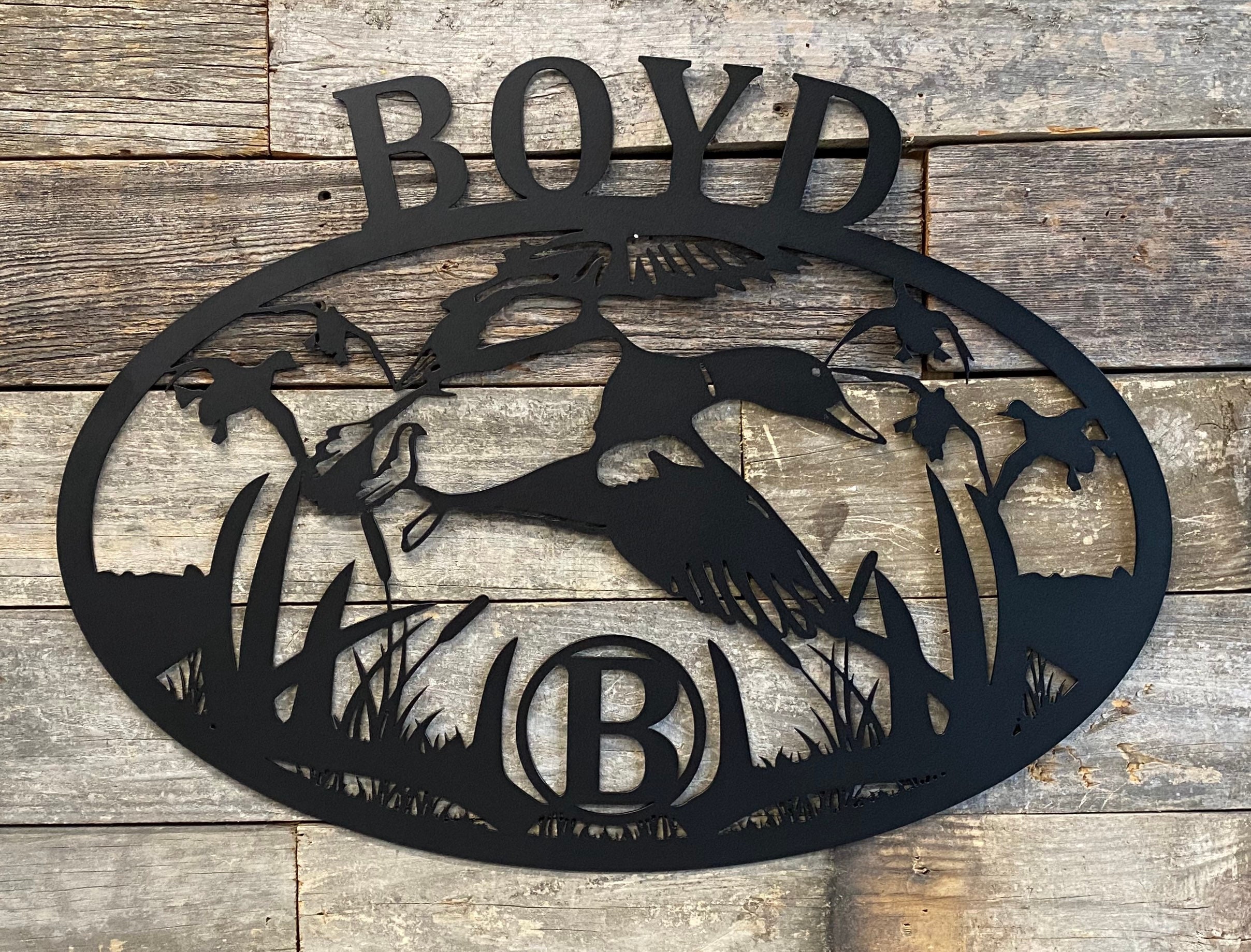 Personalized Duck Hunting Sign Hunting Scene Deer Hunting | Etsy