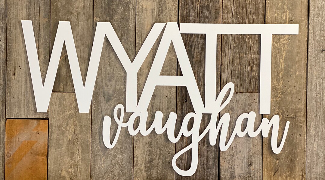 Custom Metal Name Sign Metal Nursery Sign Custom Room Decor - Etsy