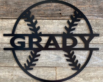 Custom Baseball Metal Sign - Etsy
