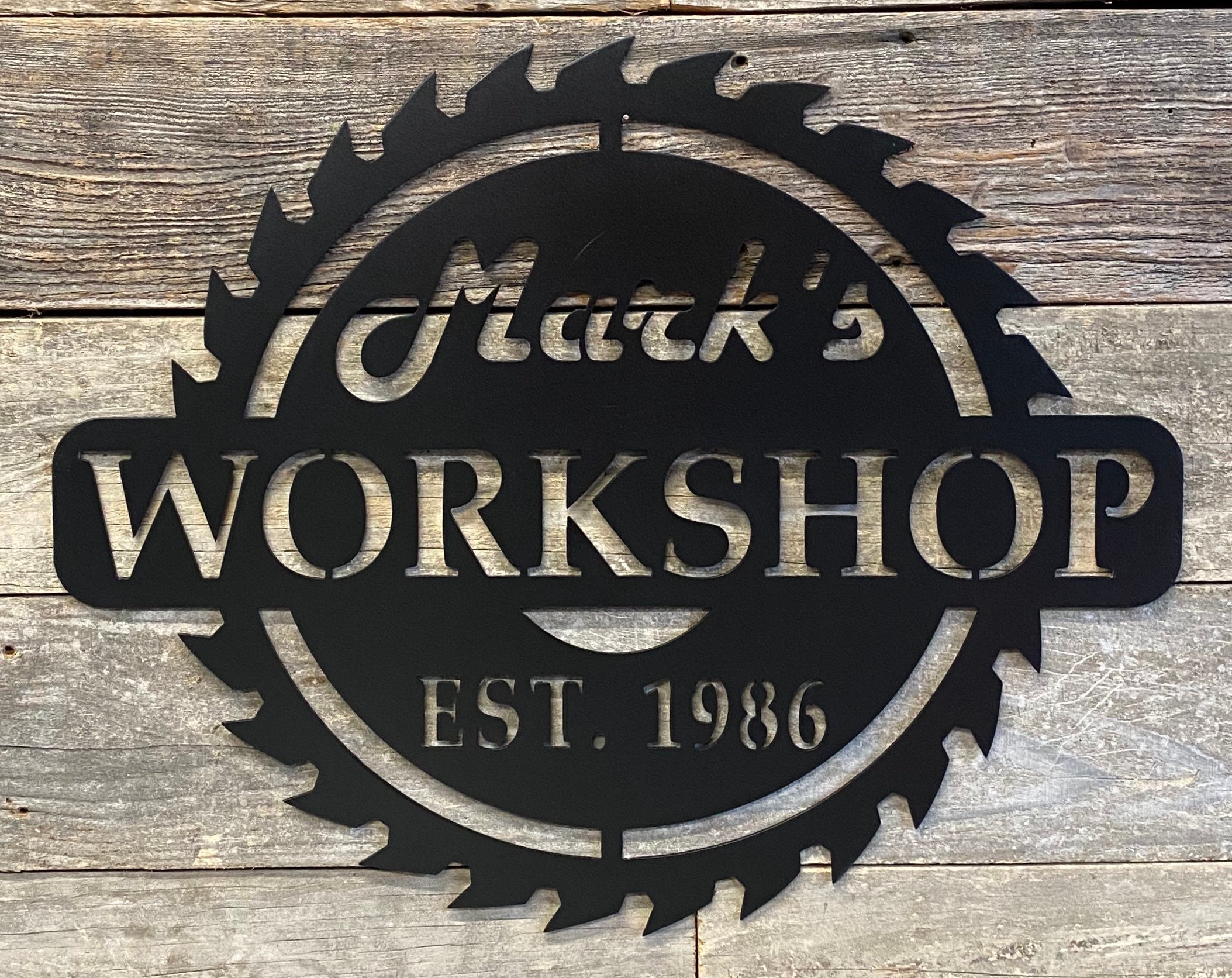 Custom Workshop Sign LOW PRICE Free Shipping Custom - Etsy
