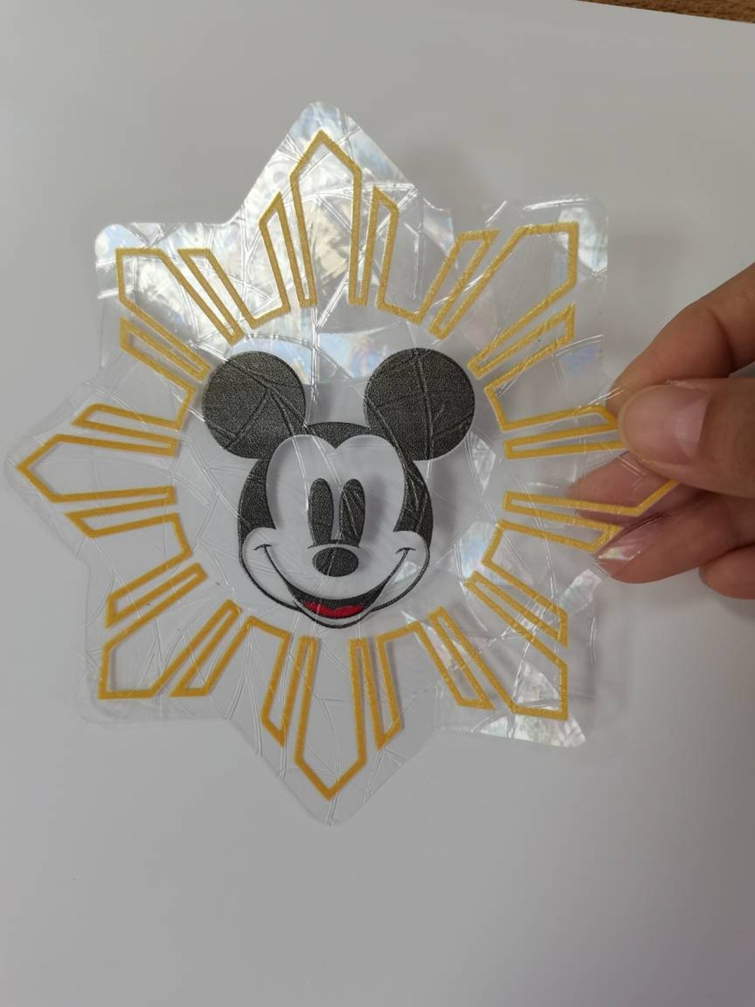 Mouse Filipino Sun Holographic Sun Catcher Sticker Decal - Etsy
