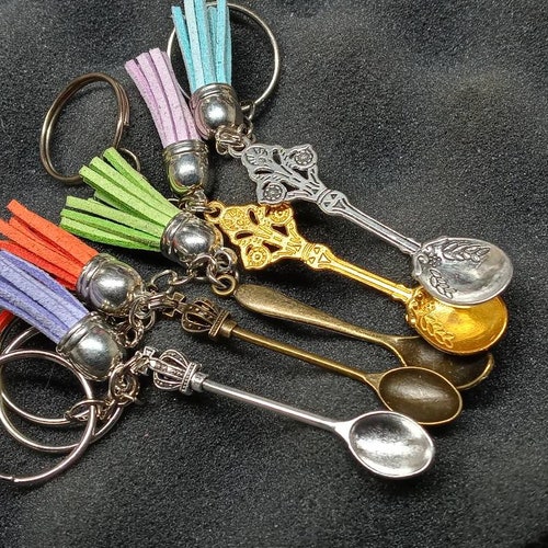 Silver Chain Necklace With Big Spoon Charm Silver Spoon | Etsy