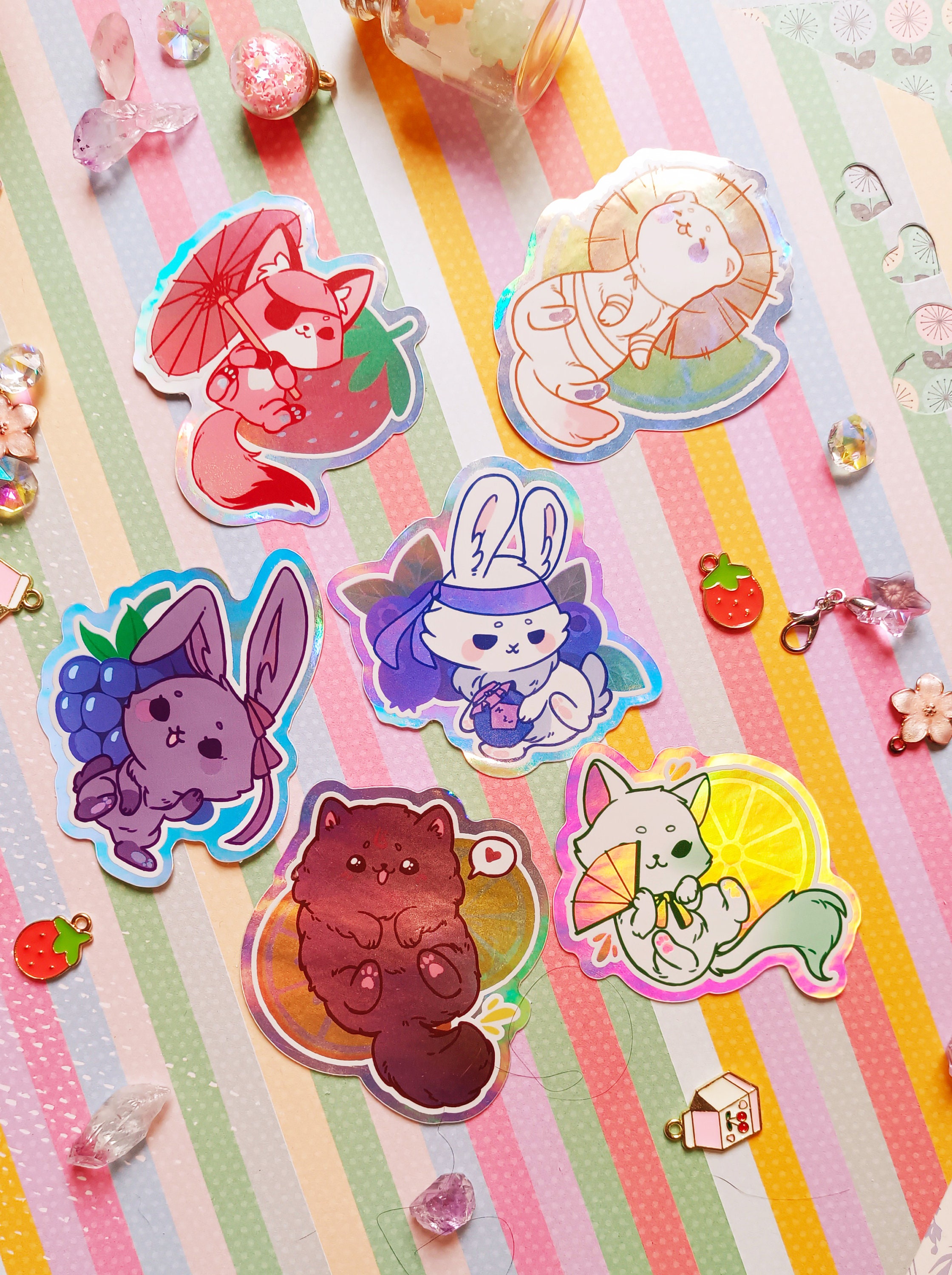 Cute Danmei Holo Sticker Set - Etsy