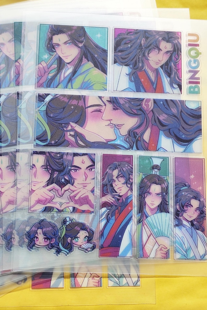 Bingqiu Love CLEAR Sticker Sheet - Etsy