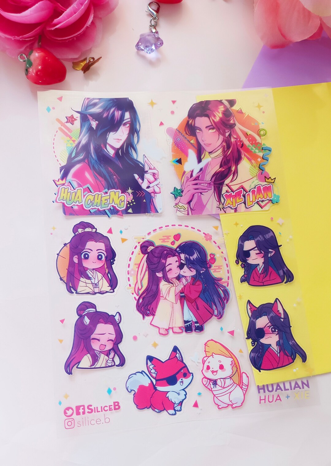 CLEAR Hualian Transparent Sticker Sheet - Etsy