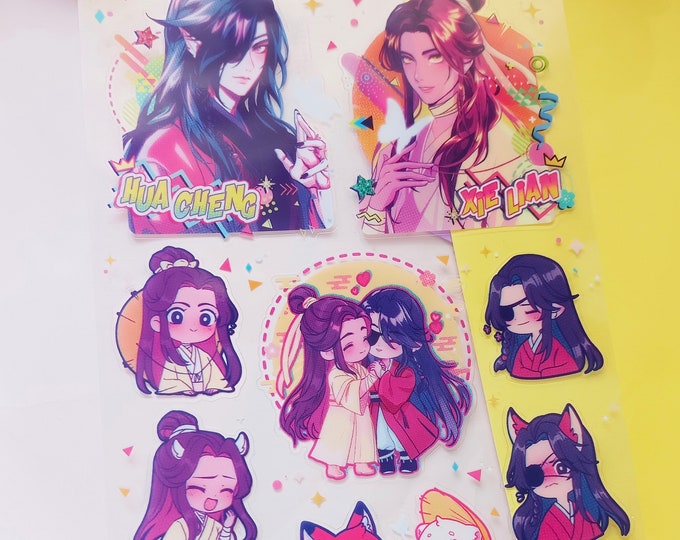 CLEAR Hualian Transparent Sticker Sheet - Etsy