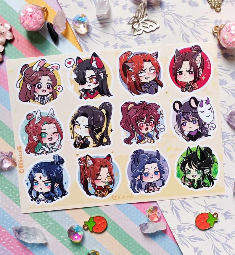 Danmei Sticker Sheets - Etsy
