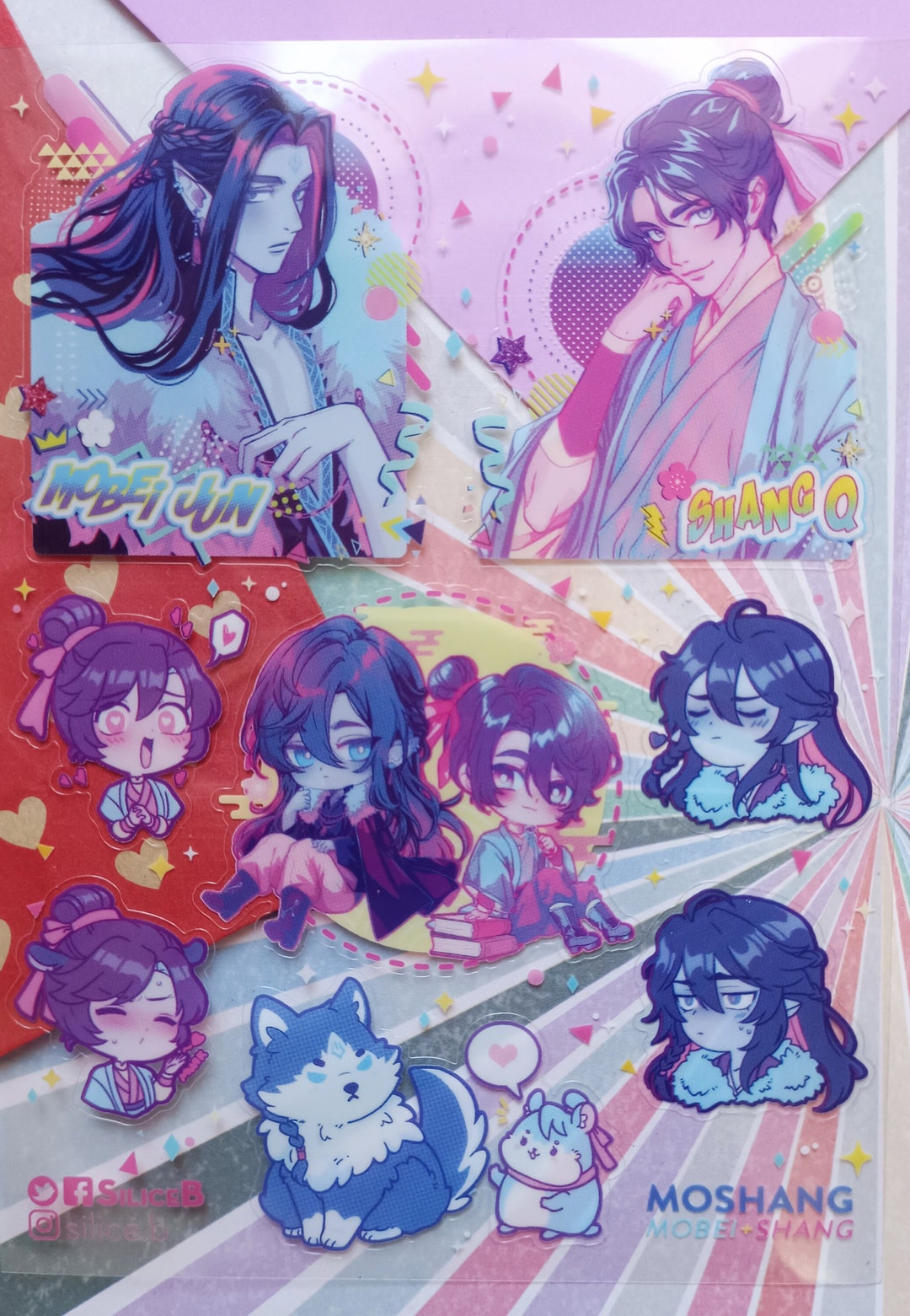 CLEAR Moshang Transparent Sticker Sheet - Etsy