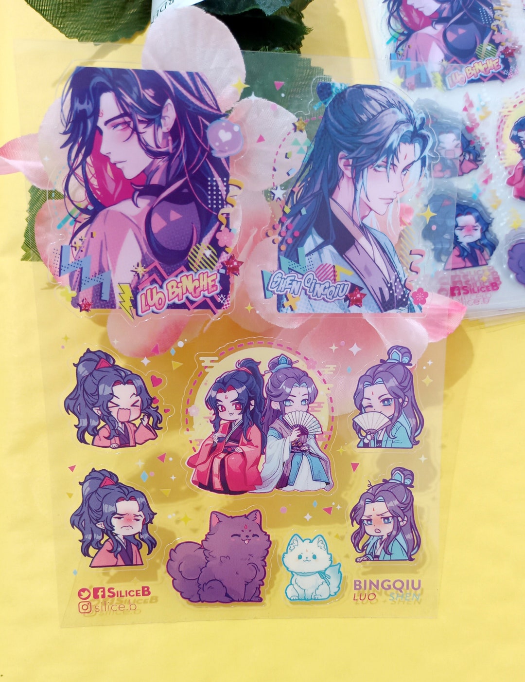 CLEAR Bingqiu Transparent Sticker Sheet - Etsy