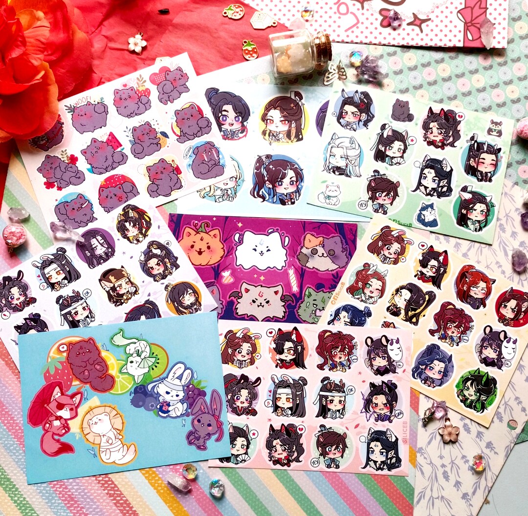 Danmei Sticker Sheets - Etsy