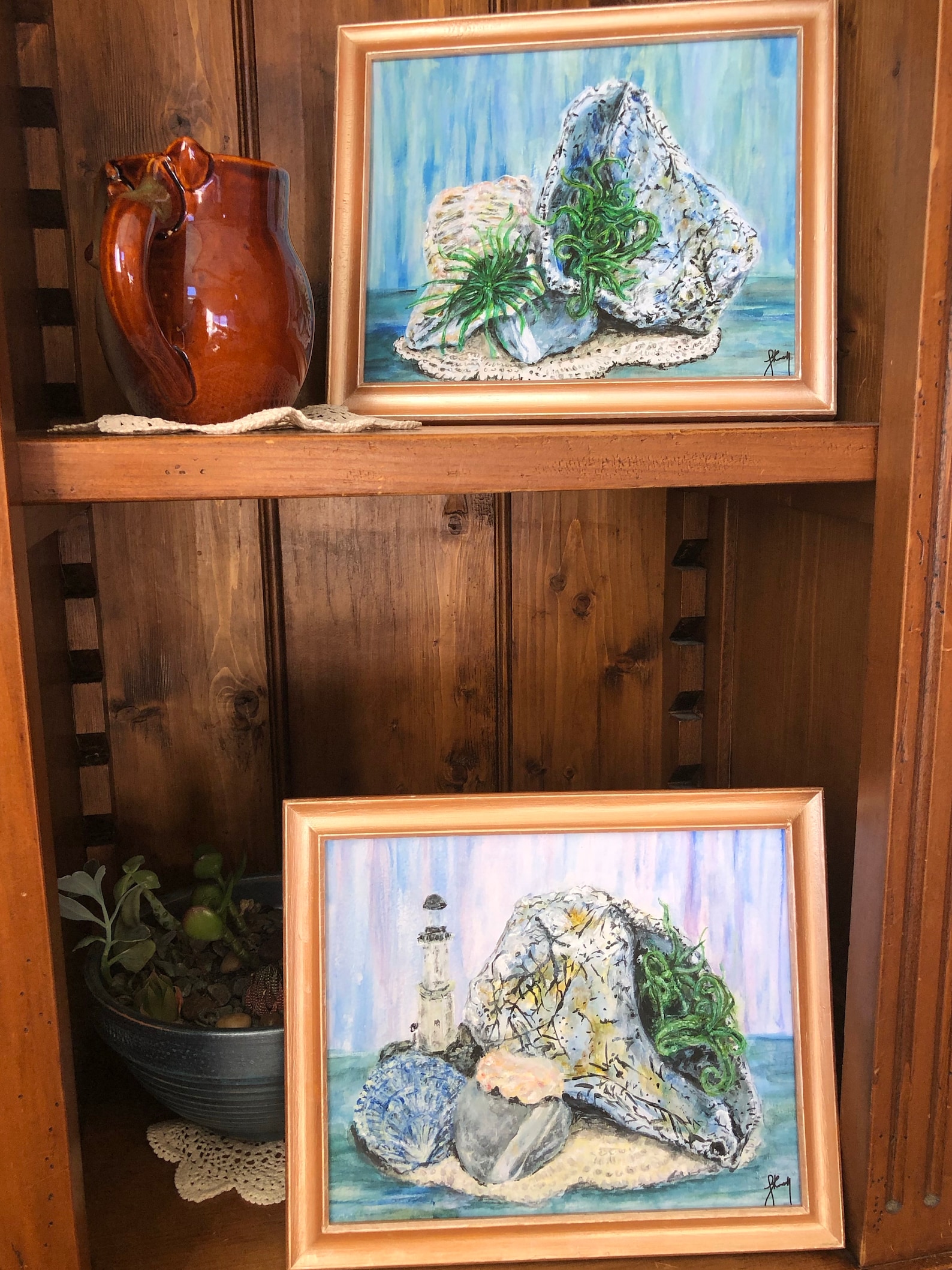 Lucky Two Shells Archival Giclee Print//sea Shells//air Plants//lucky ...