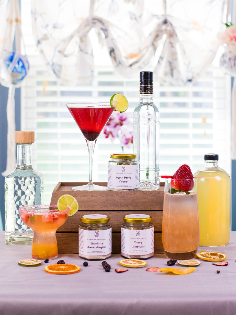 Summer Cocktail Kit Gift Set – 3 Infused Drink Mixes - Etsy