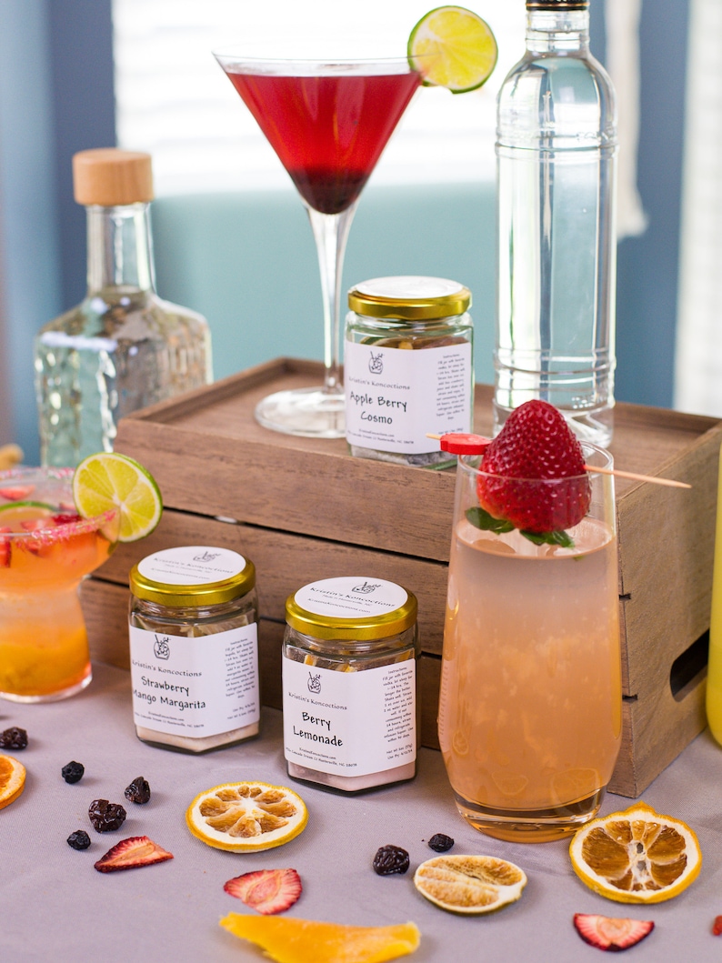 Summer Cocktail Kit Gift Set – 3 Infused Drink Mixes - Etsy