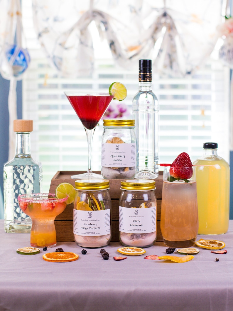 Summer Cocktail Kit Gift Set – 3 Infused Drink Mixes - Etsy