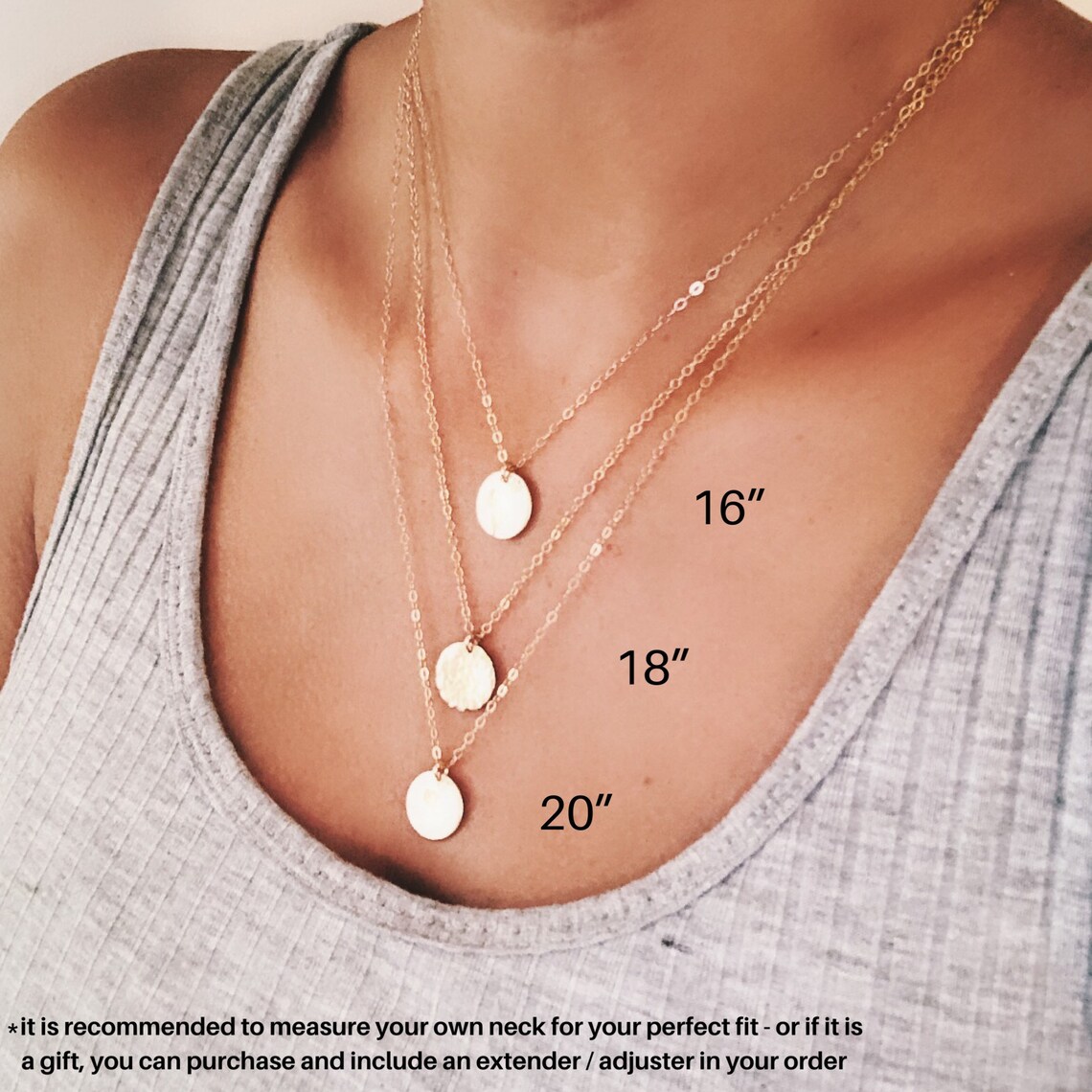 Necklace Length GUIDE (do NOT Purchase This Listing - This is a Visual ...
