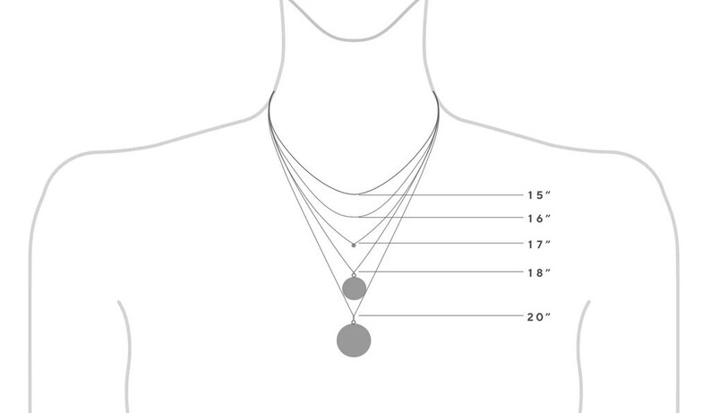 Necklace Length GUIDE (do NOT Purchase This Listing - This is a Visual ...