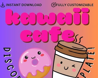 Cute Kawaii Aesthetic Discord Server Template - Etsy