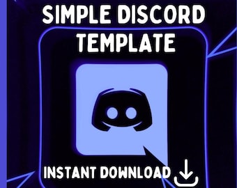 Cute and Simple Discord Template INSTANT DOWNLOAD for Twitch Streamer ...