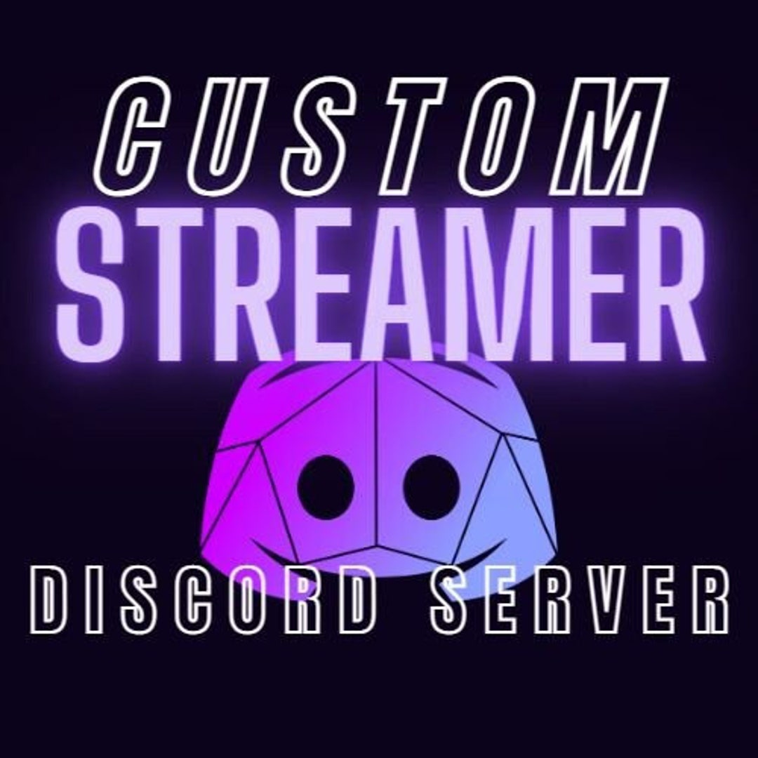 CUSTOM Discord Streamer's Community Server - Etsy