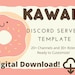 Cute Kawaii Aesthetic Discord Server Template - Etsy