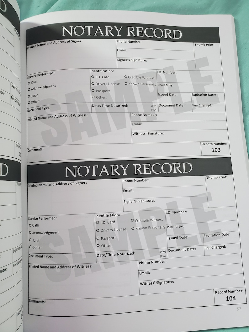 Notario: Libro de Registros para Notarios Públicos y LSA - Etsy México