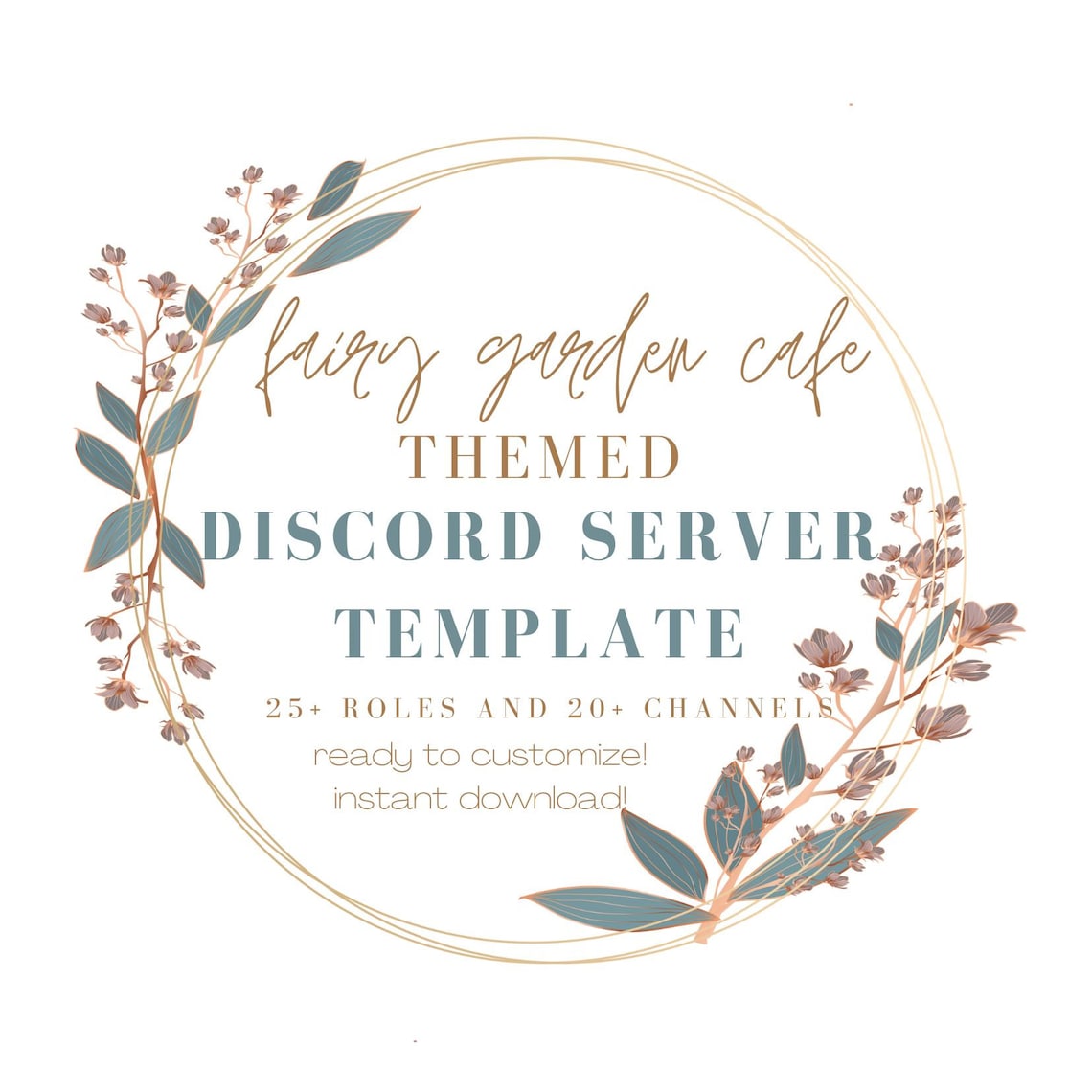Fairy Garden Cafe Discord Server Template | INSTANT DOWNLOAD! - Etsy