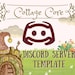 Minimalistic Cottagecore Discord Server Template | 50+ Channels and ...